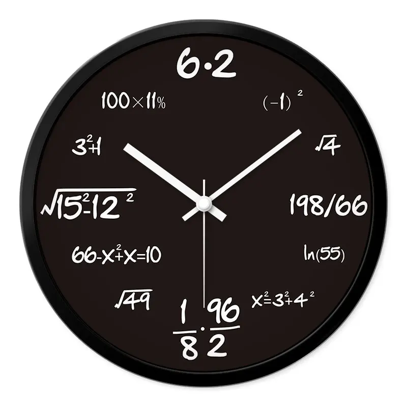 Mathematical Function Wall Clock Personality Classroom Student Clock ...