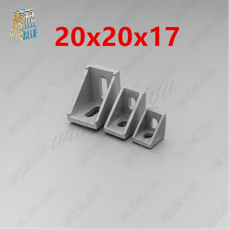 50pcs 100pcs 2020 bracket 20mm x 20mm Aluminum Profile Corner Fitting ...