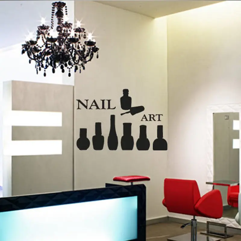 DCTAL Nail Salon Sticker Girl Decal Muurstickers Posters Vinyl Wall ...