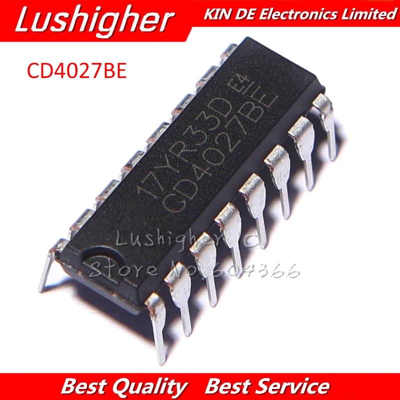 10pcs Cd4027be Cd4027bd Dip16 Cd4027 Dip New Original Ic - Integrated ...