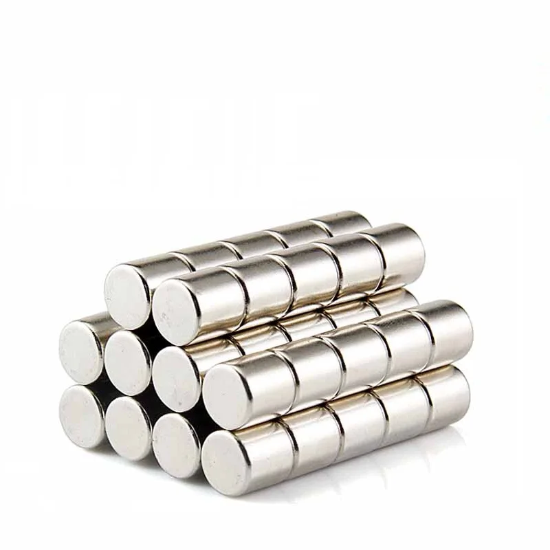 D7x8mm Magnetic Materials Neodymium Magnet Mini Round Disc Nickelage ...