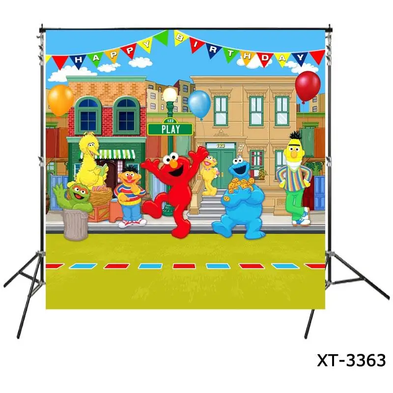 Sesame Street Birthday Backdrop
