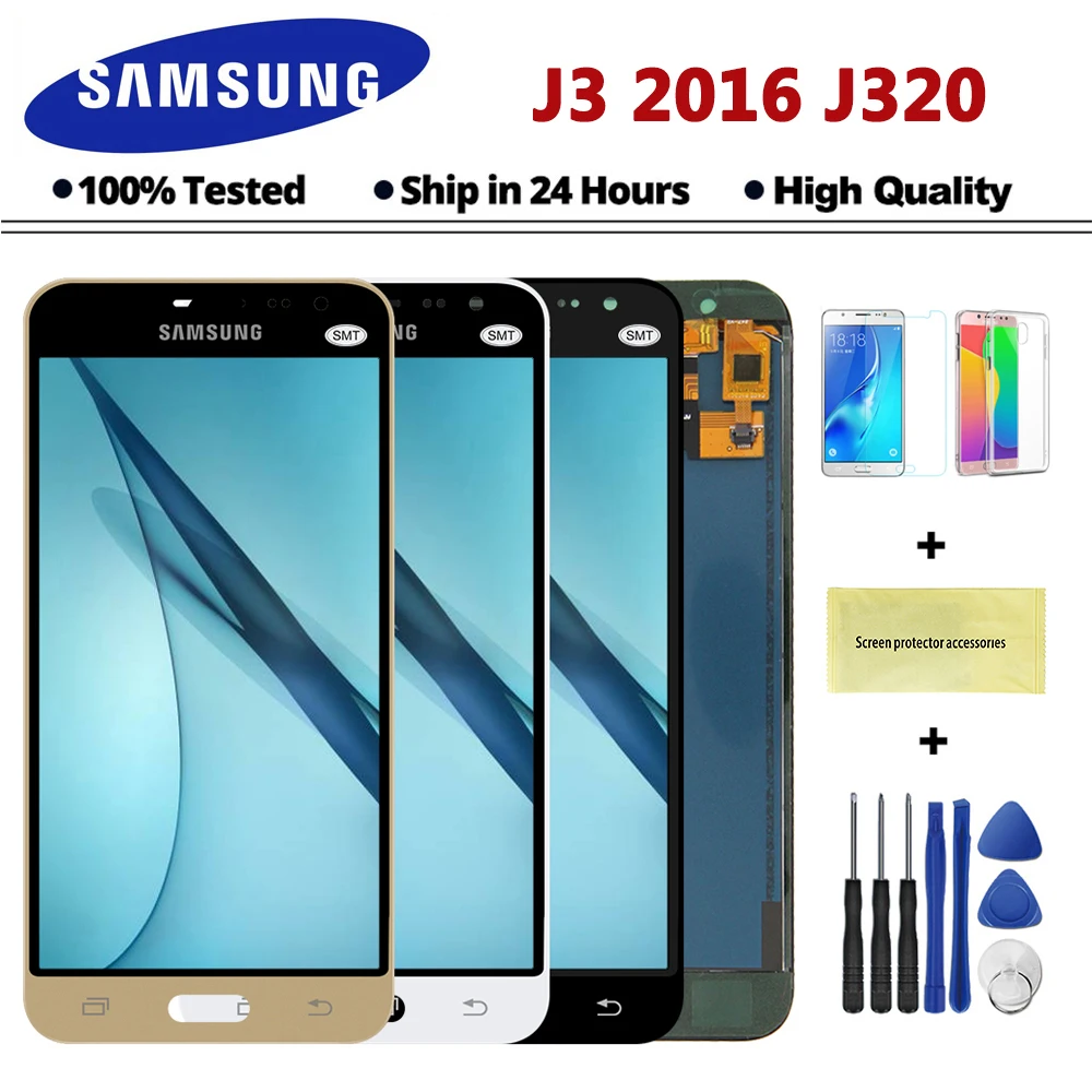 J320F LCD For Samsung Galaxy J3 2016 J320 LCD J320A J320FN J320M LCD ...