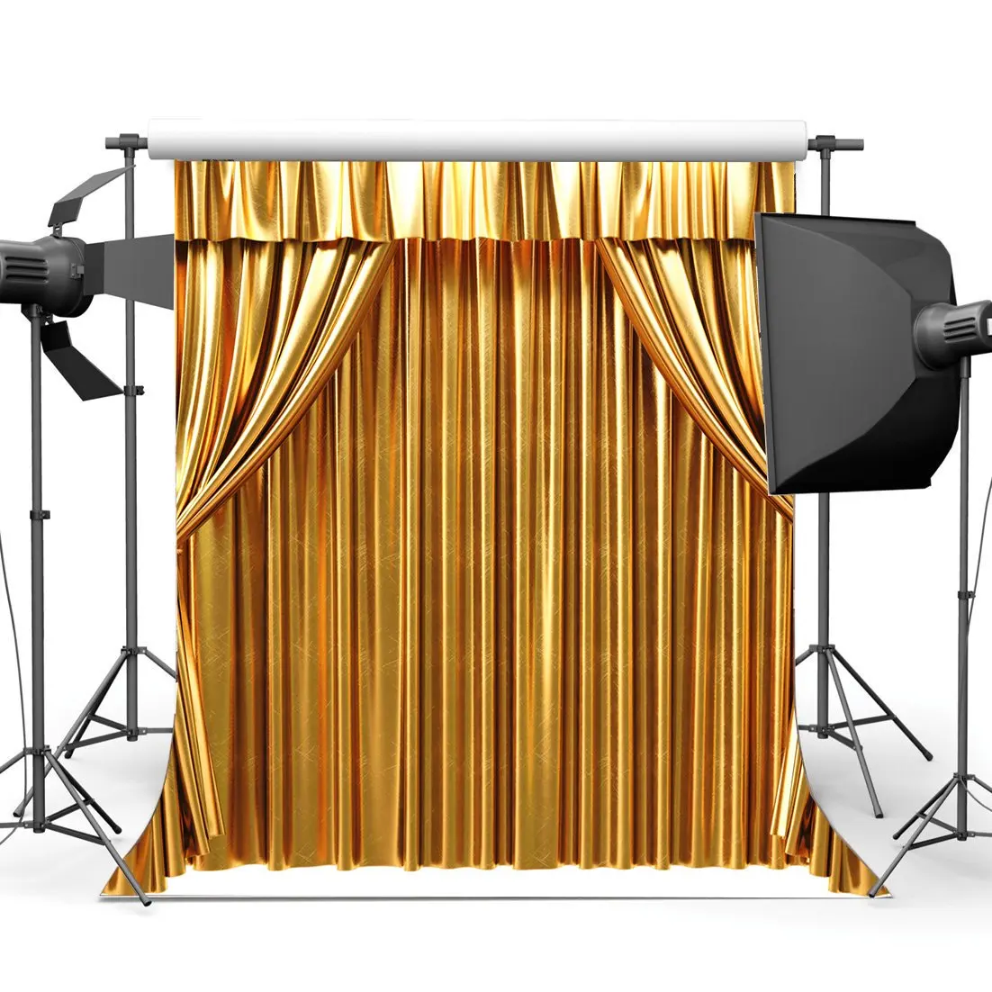 Golden Curtain Backdrop Theatre Show Backdrops Home Interior Decoration ...