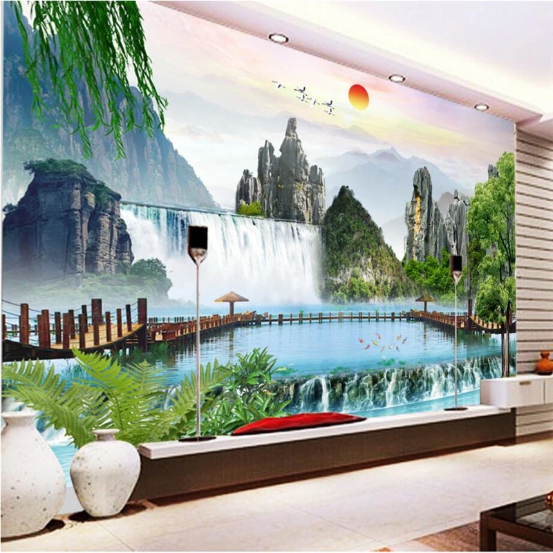 Beibehang papel tapiz personalizado para sala de estar, mural HD ...