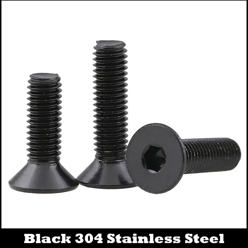 M4 M4*20 M4x20 M4*25 M4x25 M4*30 M4x30 Black 304 Stainless Steel ...