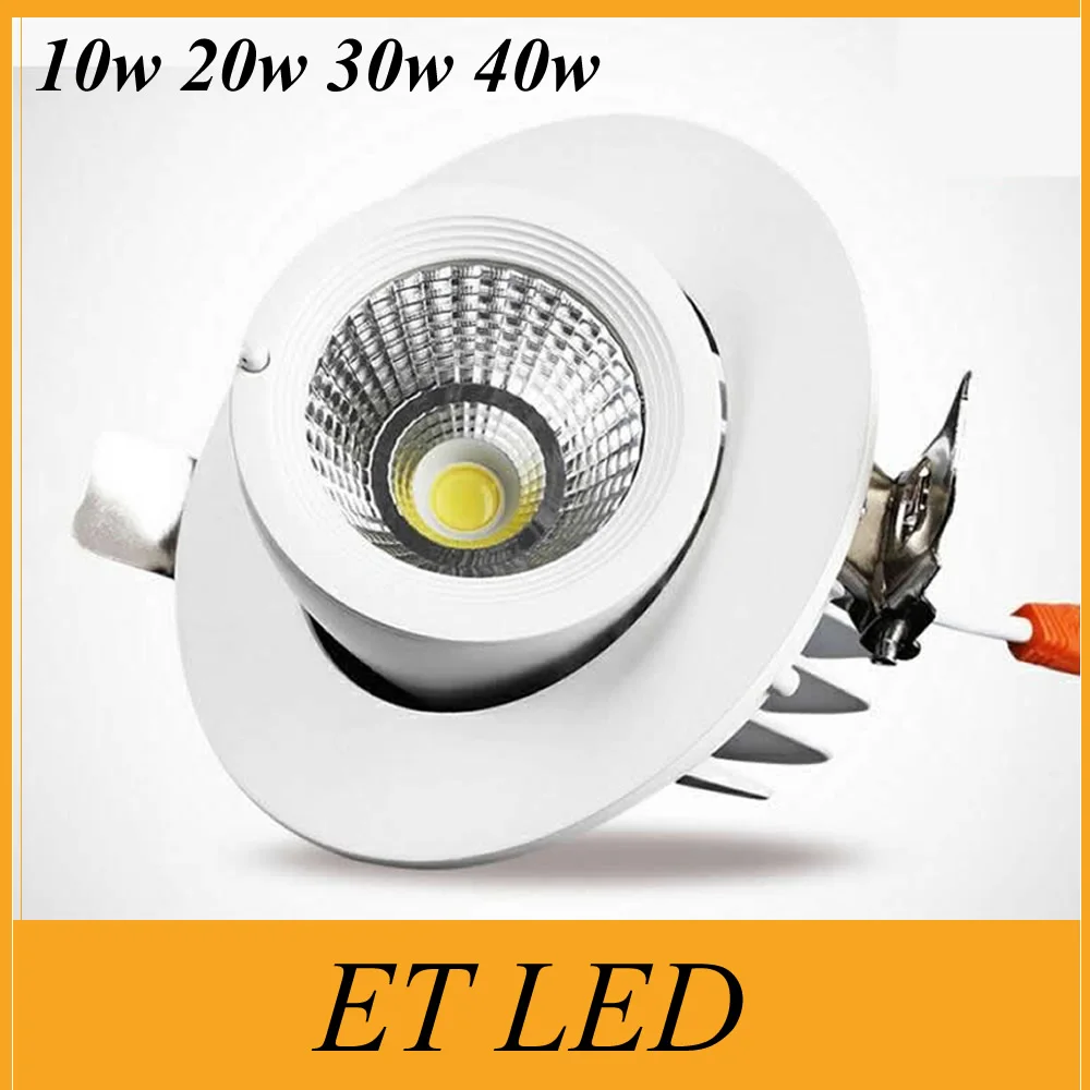 10W 20W 30W 40W Led Recessed Downlights Warm White / Cool White ...