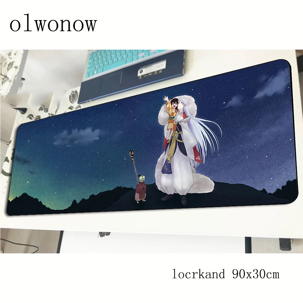 Inuyasha Mousepad 900x300x2mm Cute Gaming Mouse Pad Gamer Mat Mass ...