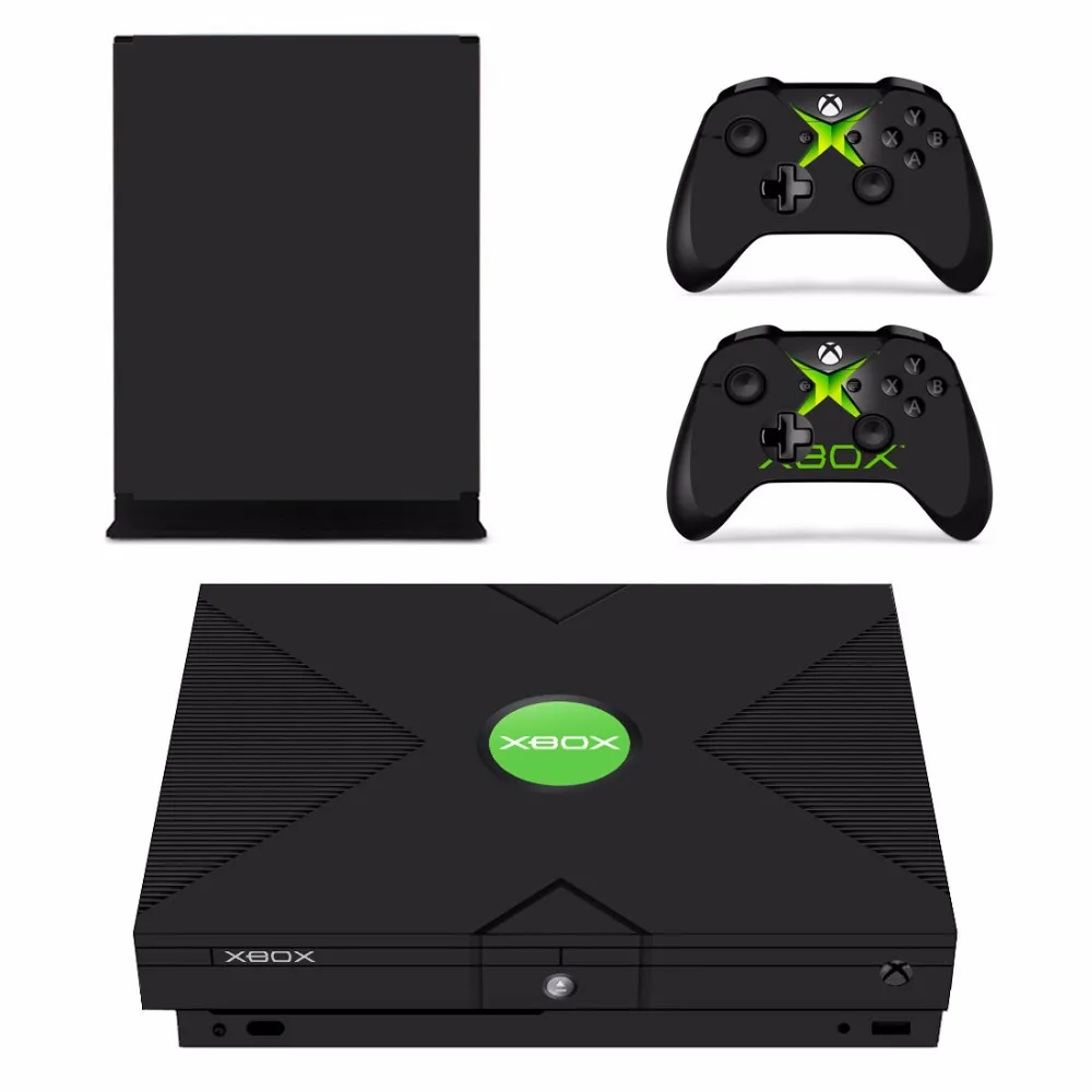 Custom Design Removable Skin Sticker Decal For Microsoft Xbox One X Console And 2 Controllers