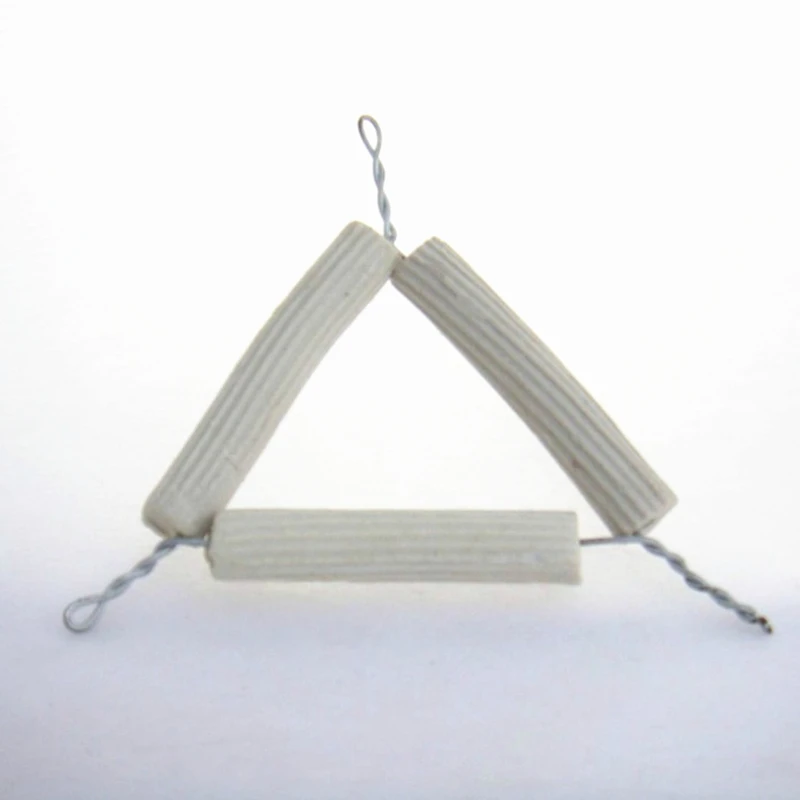 2pcs Pipeclay Triangle For Lab Crucible On Tripod Bunsen Burner Lab Use ...
