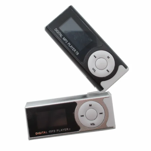TF Card MP3 Player with light Mini Clip Metal USB Classic MP3 Music ...