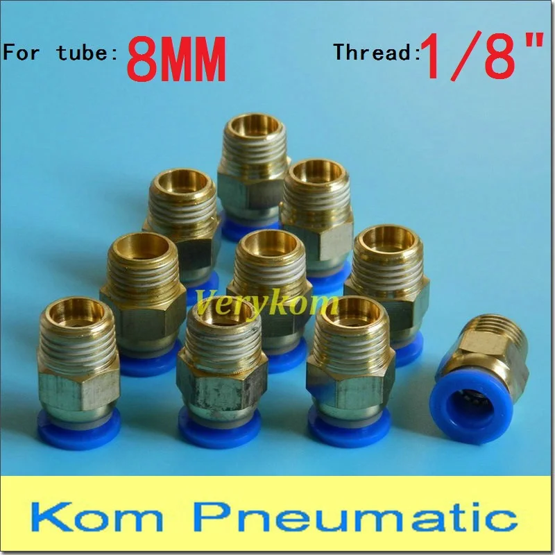 best prices, best service TPC Pneumatics 8mm tube x 1/8"PT thread Male ...