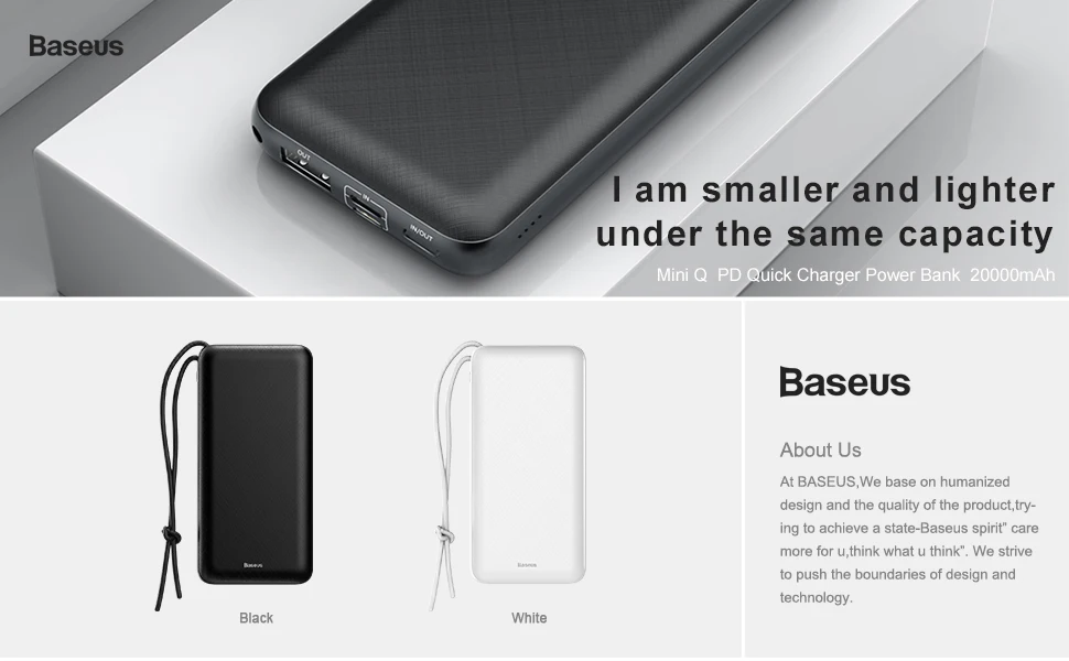Baseus 20000 мАч Внешний аккумулятор USB C PD 20000 мАч Внешний ...