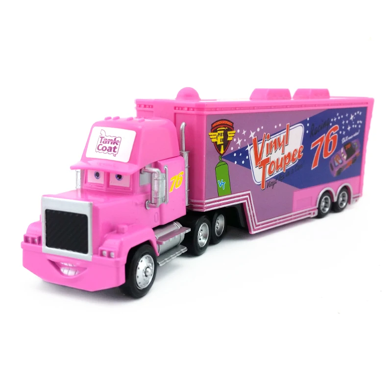 Disney Pixar Cars Mack Uncle No.76 Vinyl Toupee Truck 1:55 Diecast Toy ...
