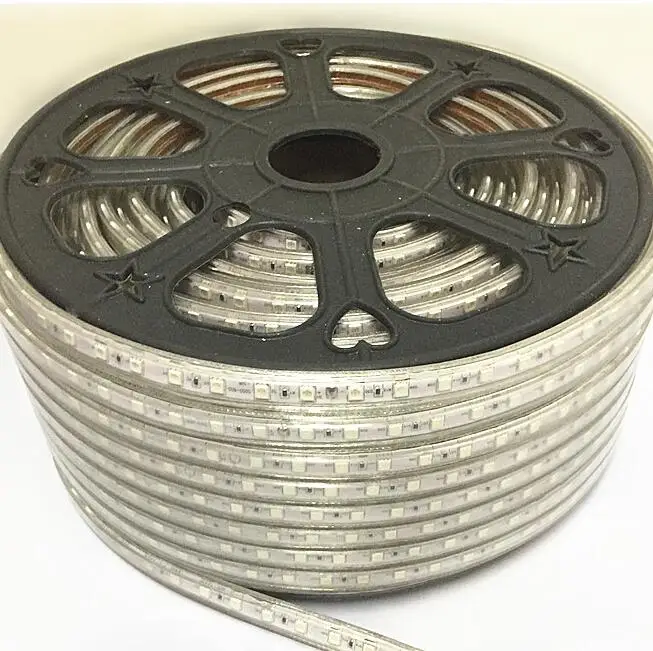 SMD 5050 AC 220V LED Strip White Outdoor Waterproof 5050 220 V LED ...