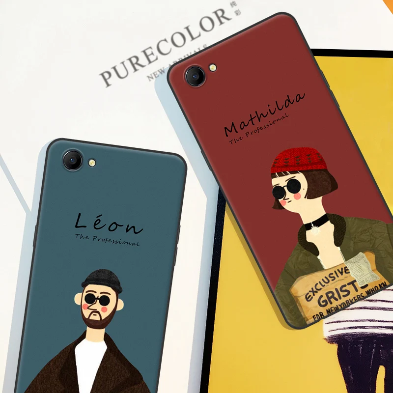 For OPPO A3 case,PureColor Couples Style painted Soft TPU shell ...