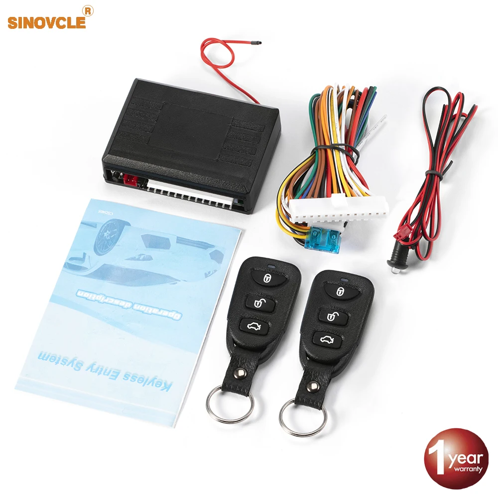 Car Remote Central Door Lock Keyless System Remote Control Car Alarm ...