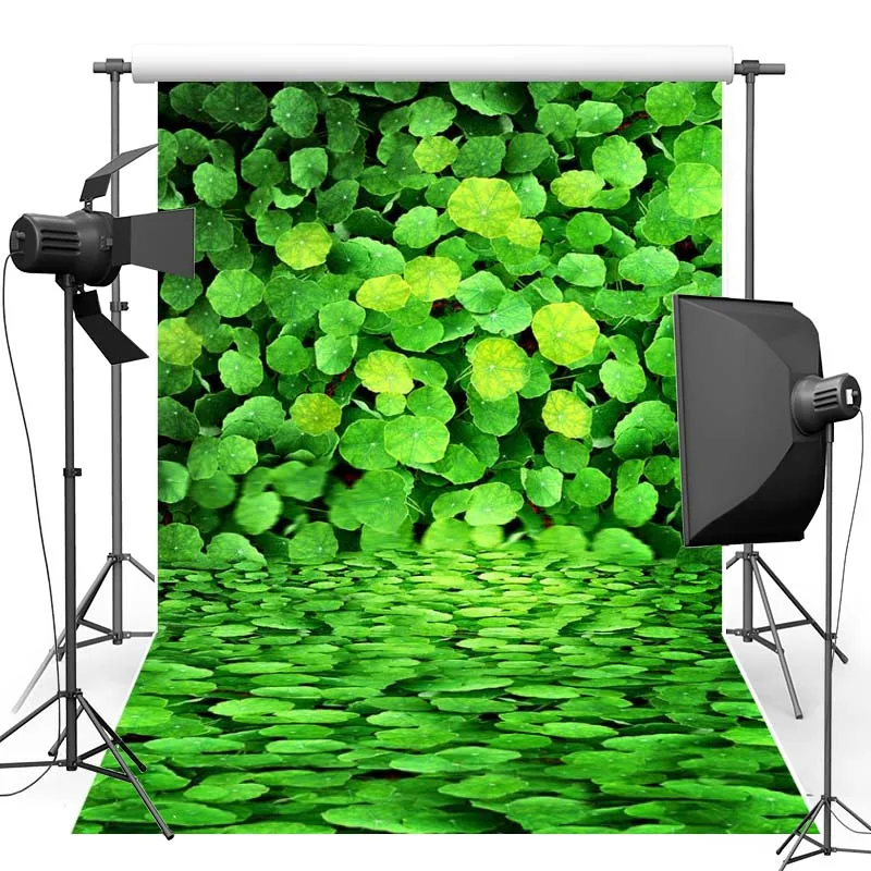 Green Leaf Vinyl Cloth Photography Background For Wedding New Fabric