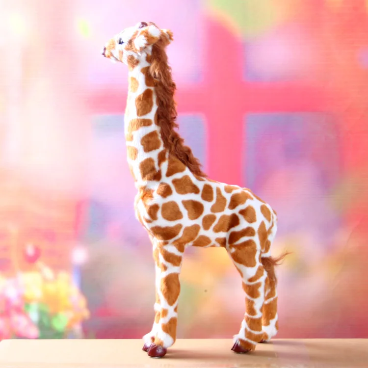 simulation giraffe model toy large 55cm vivid giraffe toy polyethylene ...