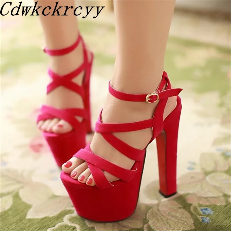 Women sandals Summer New pattern fashion Super high heel sandals model ...