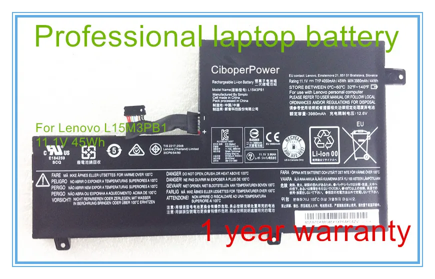 คุณภาพเดิมL15L3PB1แบตเตอรี่forL15L3PB1 L15M3PB1 5B10K88047 5B10K88049 ...