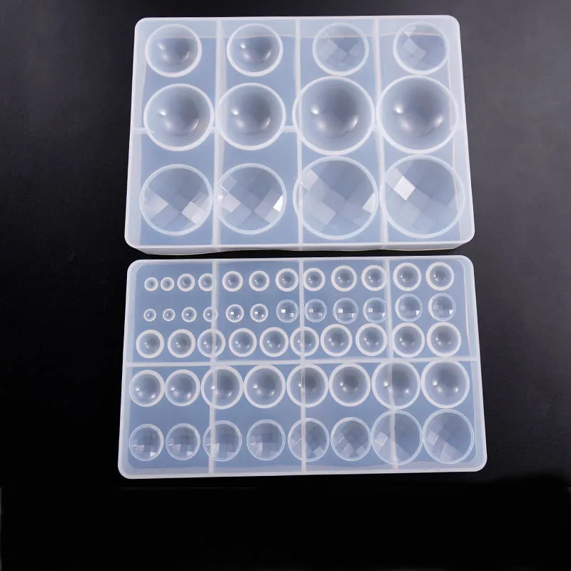 1pcs Half Round Ball Silicone Mold DIY Jewelry Making Tool Moulds UV ...