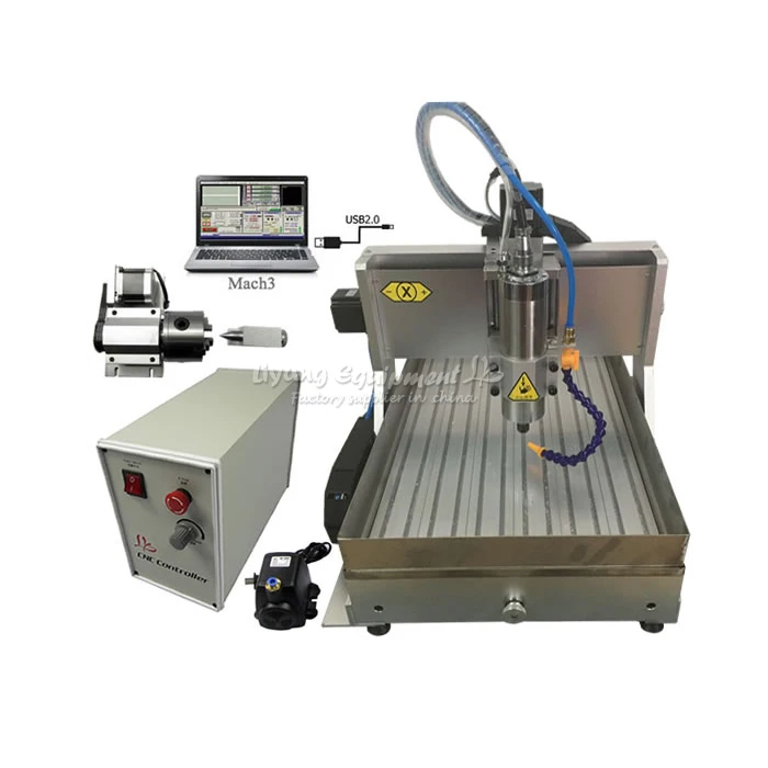 Mach3 control 6040 cnc milling machine router USB port with 1.5KW ...