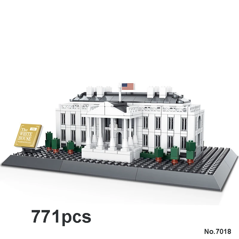 White House Of American Architecture Series Action Figure Building ...