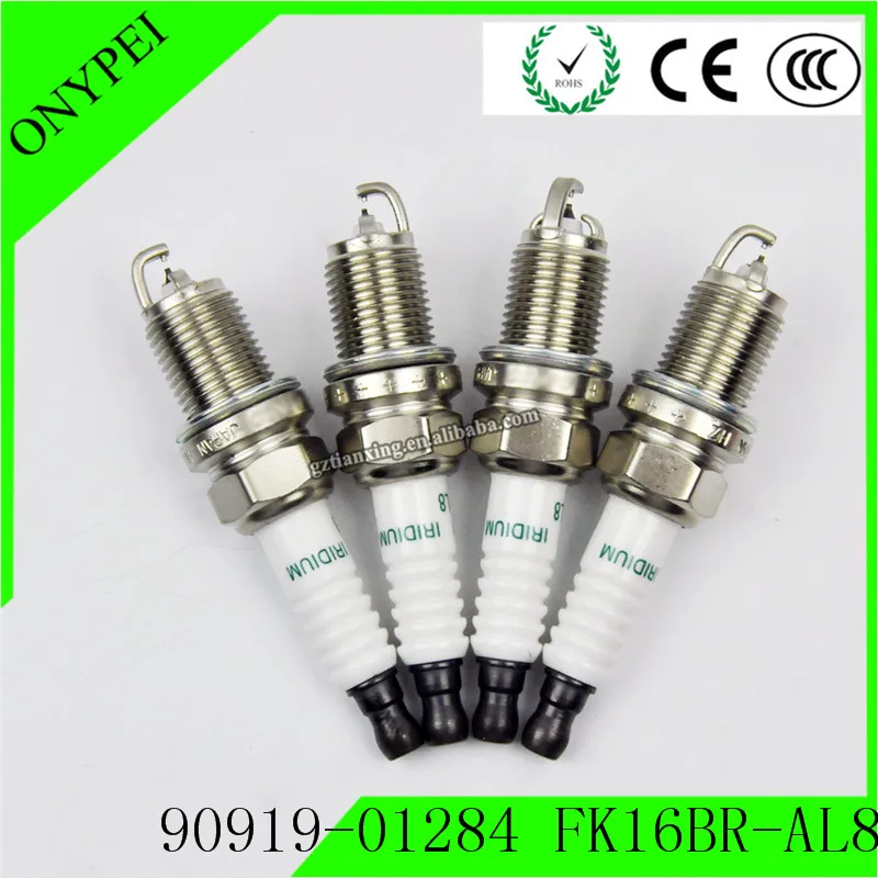 4個90919-01284 FK16BR-AL8イリジウムスパークプラグトヨタsienta NHP170プリウスNHP10 ...