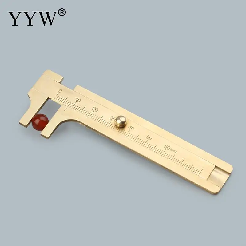 Vernier Caliper Brass gold color plated nickel lead & cadmium free 0 ...