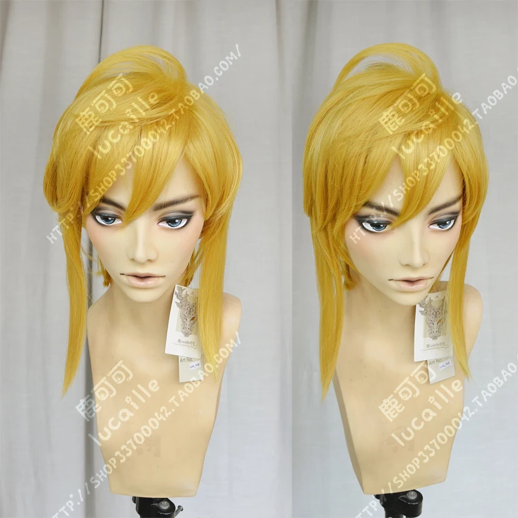 Zelda: Breath Of The Wild Link Short Golden Blonde Pony Tail Heat ...