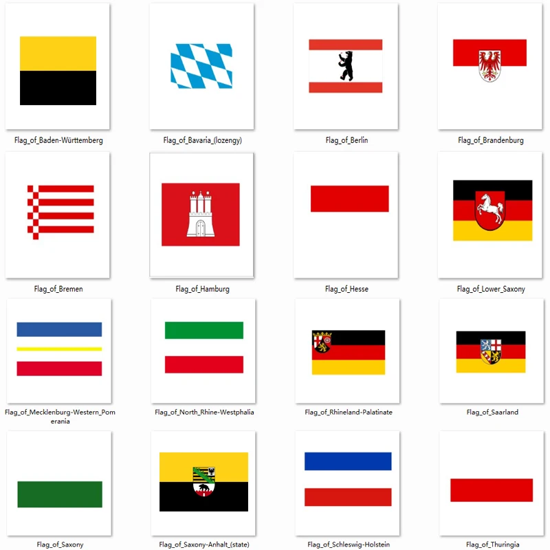 2019 yeni yüksek kalite 16 devletleri almanya bayrağı 3ft X 5ft ...