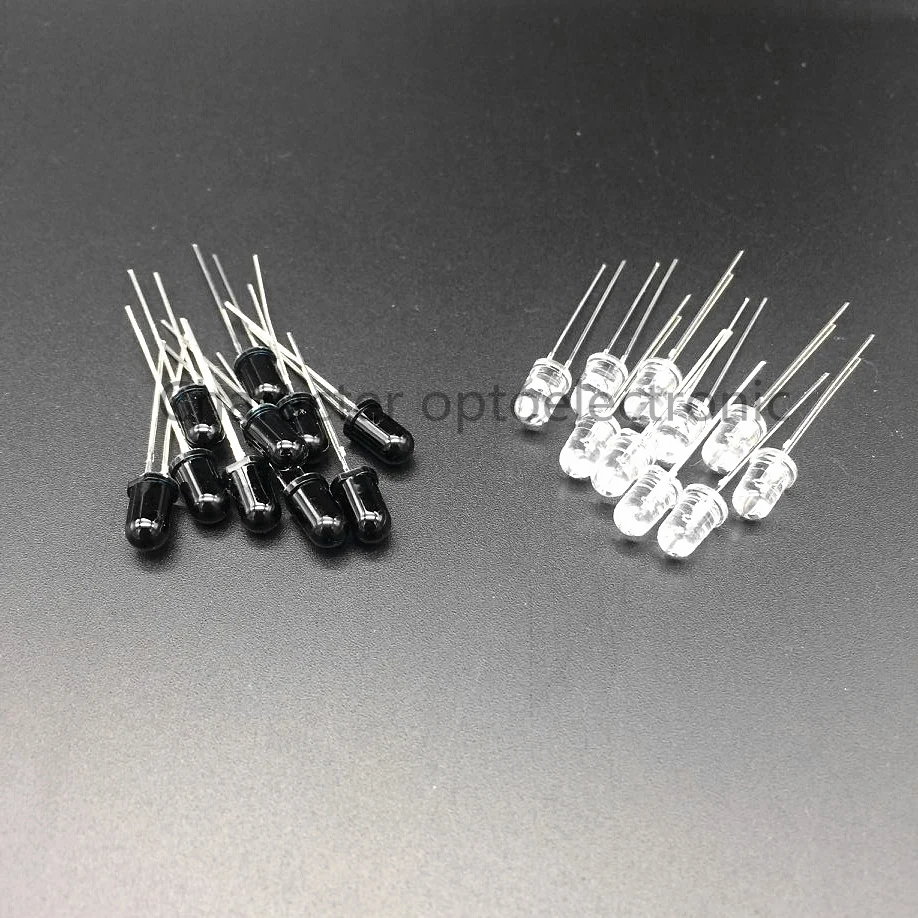 20pairs-40pcs-5mm-940nm-IR-LED-Assorted-Infrared-Emitter-And-IR ...