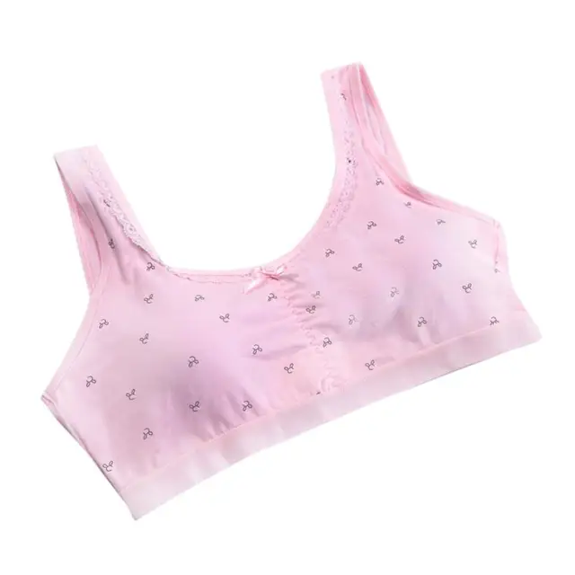 CHAMSGEND Puberty Kids Girls Bras Wofee Girls Sexy Lace Bra Floral Wire ...