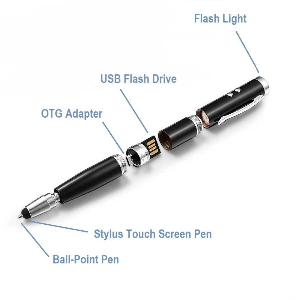 Stylus Pen Touch Screen Pen USB Flash Drive Pen Drive Flash Light Phone ...