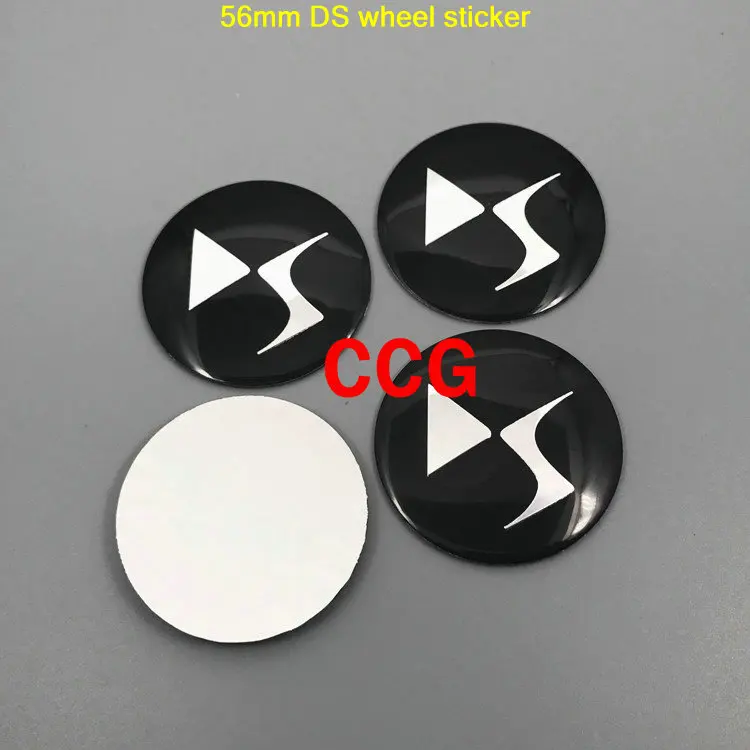 4pcs 56mm 60mm DS logo Car emblem Wheel Center Hub Cap Badge covers ...