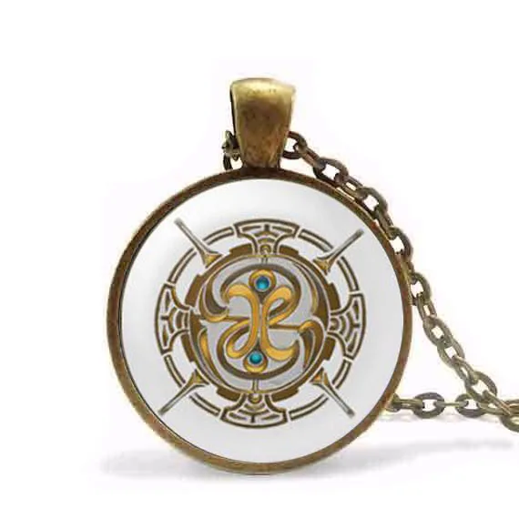 Fable Pendant Necklace Game Gamer Gaming Glass Fable Jewelry Glass Dome ...
