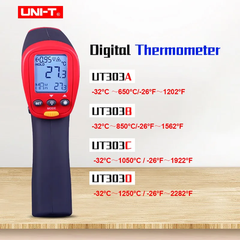 Infrared-Thermometer-UNI-T-UT303A-UT303C-UT303D-Non-Contact-Digital ...