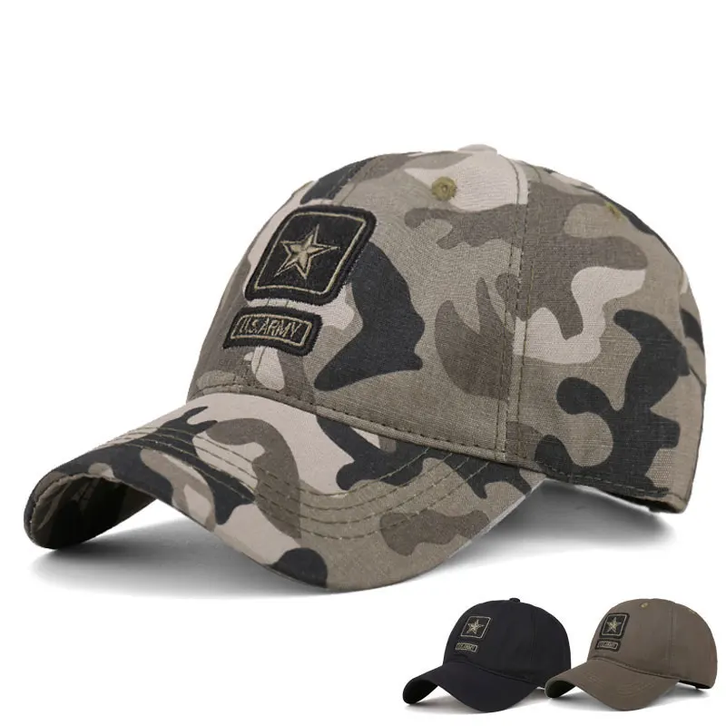 US Army Baseball Caps Men Pentagram Cap SWAT Tactical Camouflage Hat ...