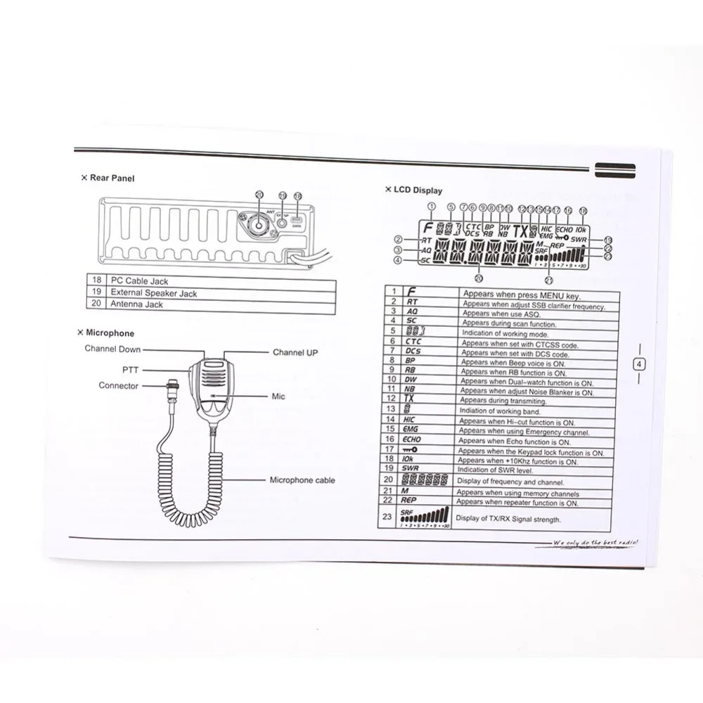 CB радио ANYTONE AT-6666 28,000-29,699 Mhz 40 канальный Мобильный ...