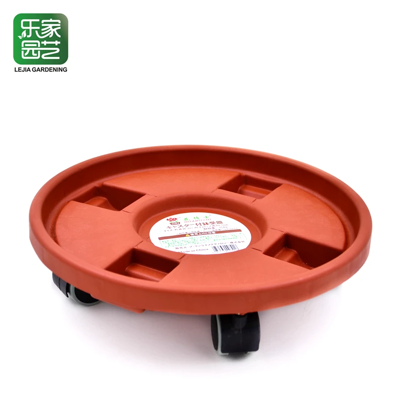 Overloaded heavy thick plastic roller tray flowerpots mobile ...