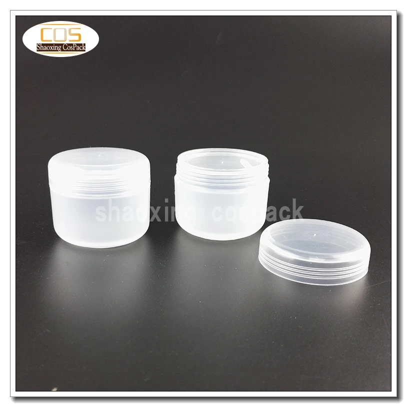 100pcs Pp Clear Cosmetic 50ml Jars With Lids , Round Pp 50 G Cosmetic ...