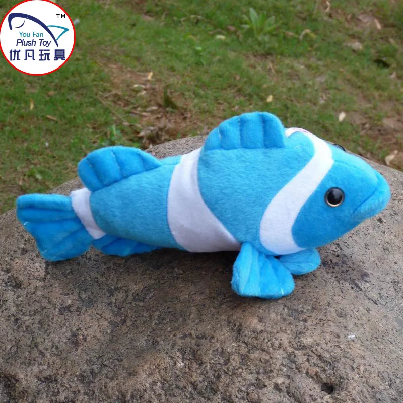 Mini 9" clown fish stuffed animal soft plush toy doll for kids-in ...
