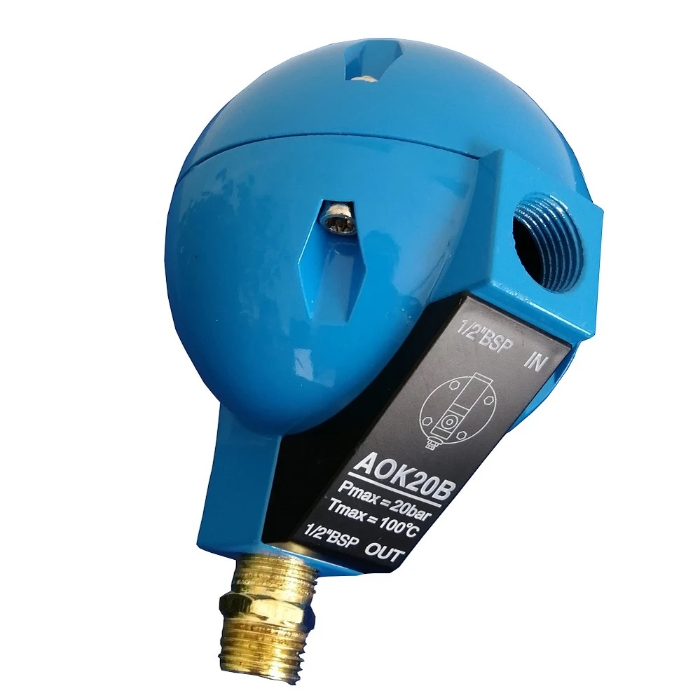 Round Ball Float Type Air Compressor Water Drain Valve 1/2 "bsp 400l/h ...