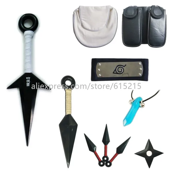Naruto Weapons Hatake Kakashi Deidara Kunai Shuriken Weapon Sword Knife ...