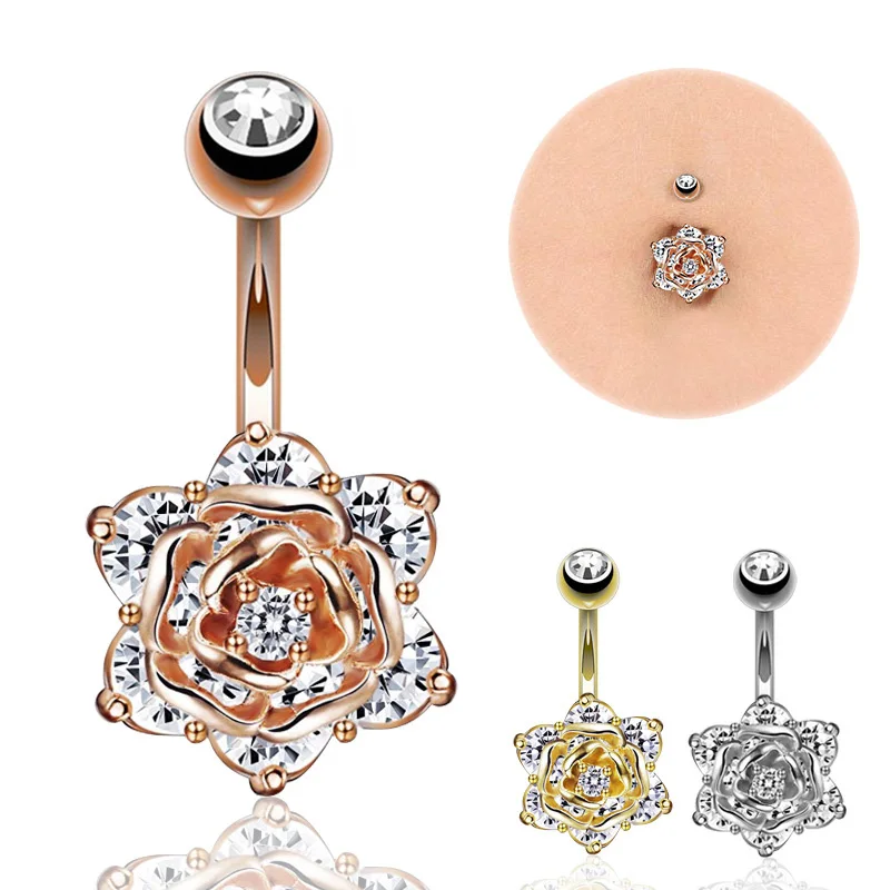 Navel Belly Piercing Ombligo Nombril Button Rings Percing Piercings