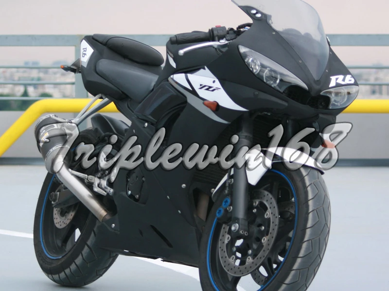 Injection Molded Fairing Fit For YZF R6 2003 YZFR6 03 R6 White Flat ...