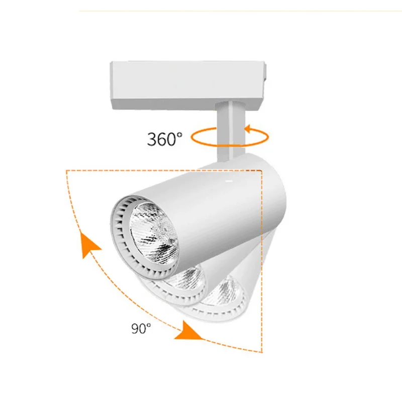 LED Track Light COB Rail Spotlights Lamp Leds Tracking Fixture Light ...