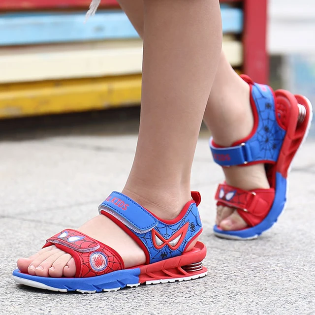 2019 New Summer Kids Sandals Boys Beach Spiderman Fashion Casual ...