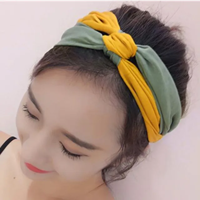 Buy Fashion Elastic Headbands For Women Color Blocking